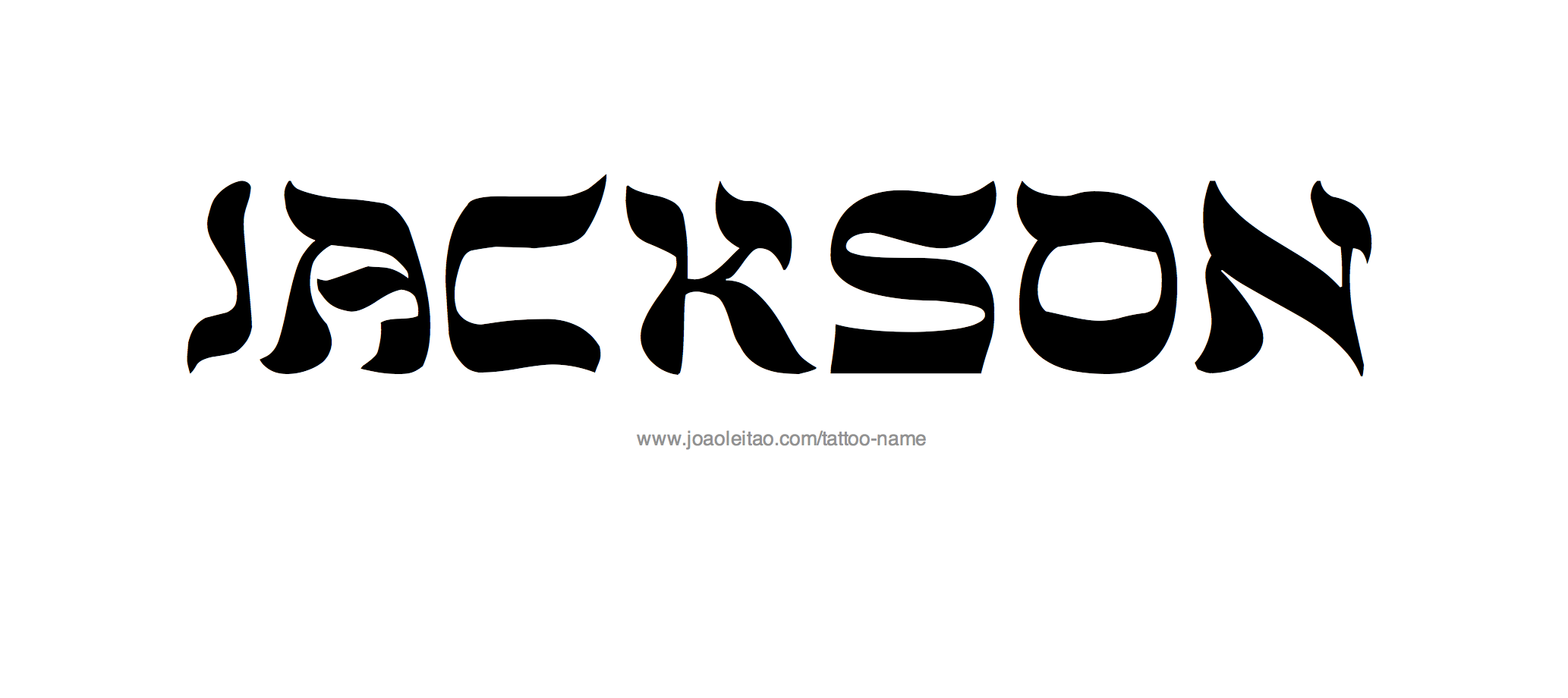 Jackson Name Tattoo Designs